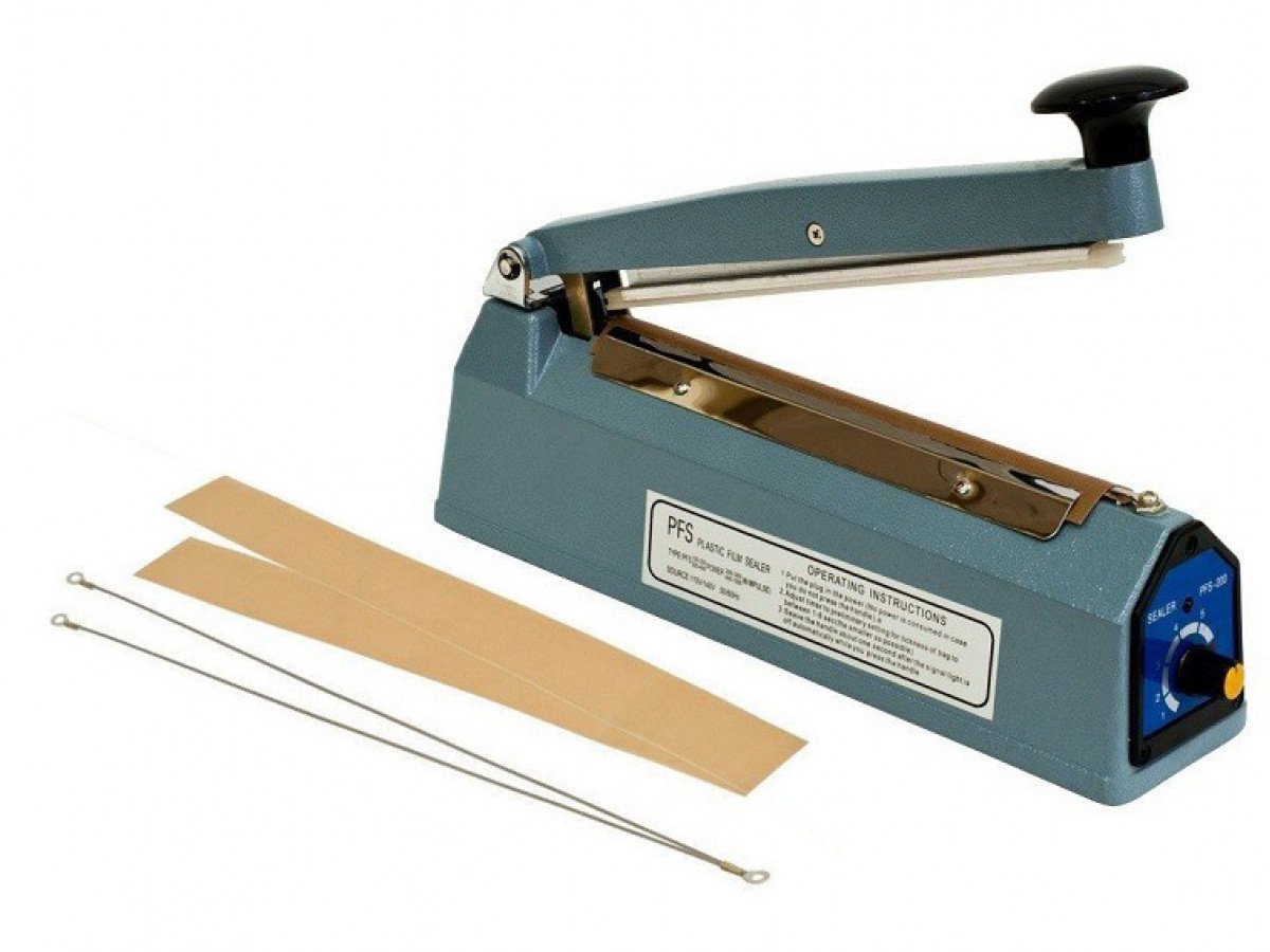 PFS-200 Selladora de Impulso Manual de 200mm o 8" - Sello: 2mm ...
